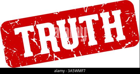 truth stamp. truth rectangular sign isolated on transparent background ...