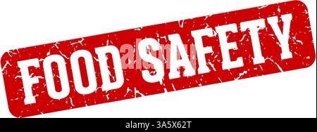 food safety stamp. food safety rectangular sign isolated on transparent ...