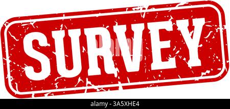 survey stamp. survey rectangular sign isolated on transparent ...