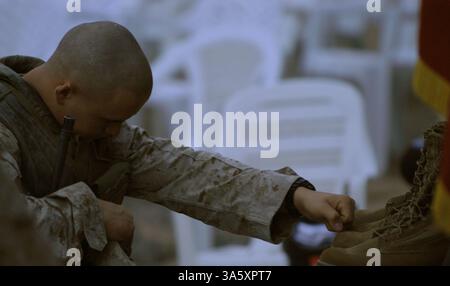 Oct 16, 2004; Camp Snake Pit, Iraq; Pfc. TOM MORAN, rifleman, Company E ...