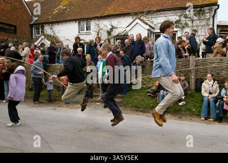 Easter Good Friday the tradition of skipping takes place at the The ...