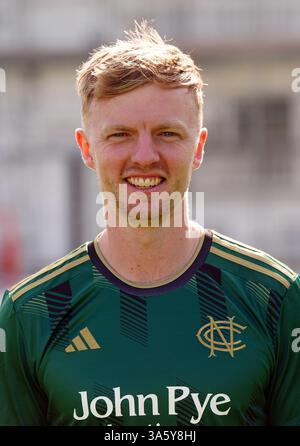 Nottinghamshire's Lyndon James during a media day at Trent Bridge ...