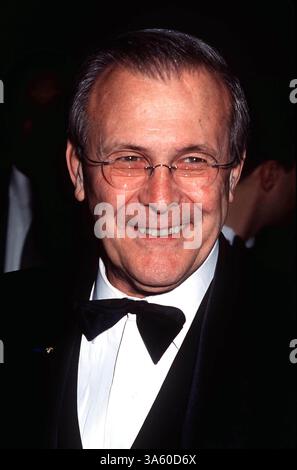 U.S. Defense Secretary Donald Rumsfeld speaks at the Pentagon Town Hall ...