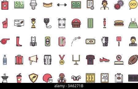 Football icons High-Quality Vector Icons Collection with Editable ...
