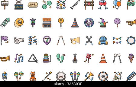 Parade icons High-Quality Vector Icons Collection with Editable Stroke ...