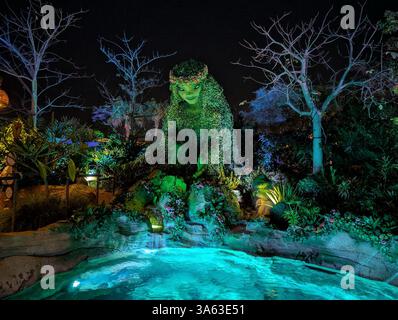 The symbol of Te Fiti from Moana at the Journey of Water attraction at ...