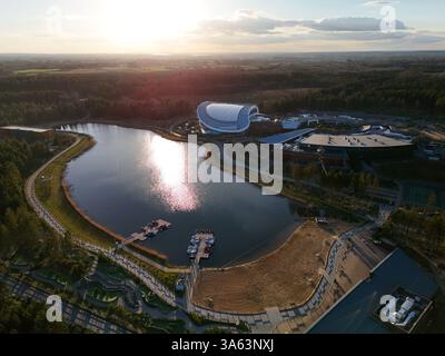 Longford, Ireland - 14th March 2025 - Aerial image of the lake at ...