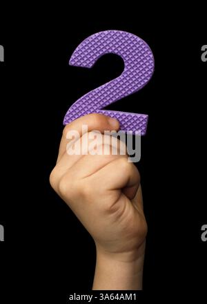 Children holding violet Stock Photo - Alamy