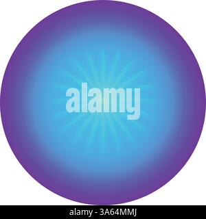 Sunburst vector illustration with a radiant blue background, conveying ...