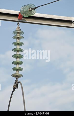 High-voltage wire connections Stock Photo - Alamy