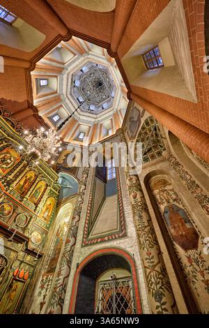 An inside view of the Saint Basil's Cathedral Dome in Moscow, Russia ...