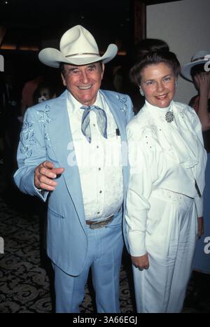 Aug 17, 1996; Los Angeles, CA, USA; Country singer MONTY MONTANA & wife ...