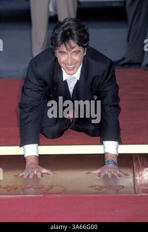 Oct 16, 1997; Los Angeles, CA, USA; Actor AL PACINO at Al Pacino Hand ...
