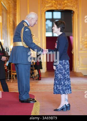 Miss Sophie Unwin, from Stockport, is made a Member of the Order of the ...