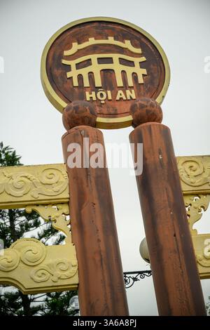 The Hoi An sign at the Old Town Gate, at Hoi An, Vietnam Stock Photo ...
