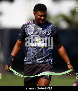 Diego Appollis of the Hollywoodbets Sharks during Hollywoodbets Sharks ...