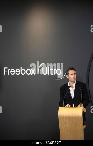 Chief Executive Officer of French telecom group Iliad Thomas Reynaud ...