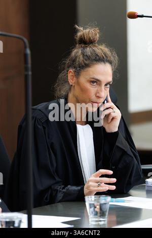 Brugge, Belgium. 25th Mar, 2025. Lawyer Nadia Lorenzetti pictured ...