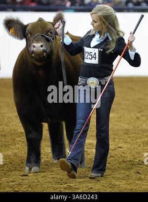 Madilyn Priesmeyer with her Grand Champion Steer, Bob Marley, at the ...