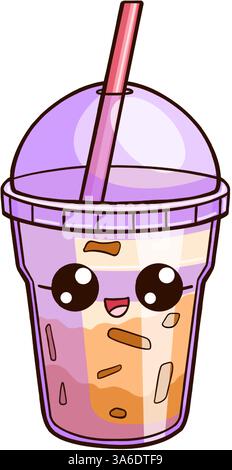 kawaii juice cup design Stock Vector Image & Art - Alamy