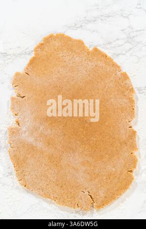 Step by step preparation of Amber Gingerbread Cookies from dough to ...