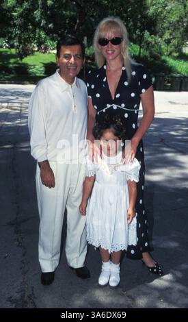 Disc Jockey CASEY KASEM with wife Jean and Daughter Liberty Stock Photo ...