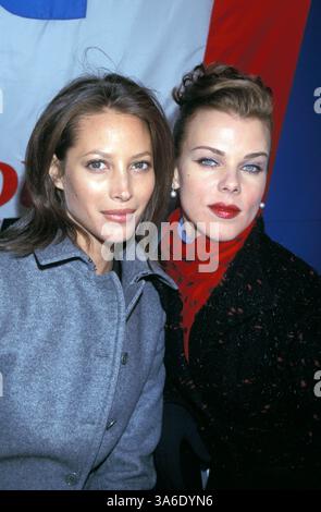 Supermodel CHRISTY TURLINGTON @ the Great American Smokeout 1997 Stock ...