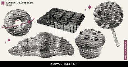 Donut sticker. Sweet scrapbook element. Cute printable isolated on ...