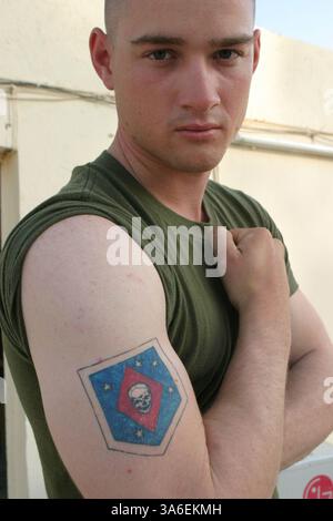 Sep 26, 2004; FOB Echo, Iraq; Two of Pfc. Nicholas M. Skinner's closest ...