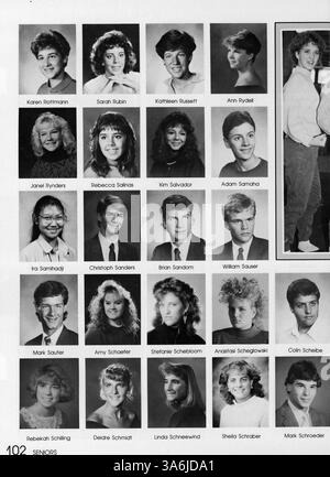 The 1988 edition of the Regalia Yearbook from Hopkins High School reflects the key moments of ...