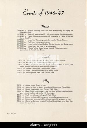 This yearbook from 1947 highlights the school activities and events ...