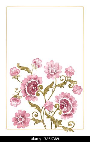 Colorful watercolor flowers greeting card vector. Bouquet Stock Vector ...