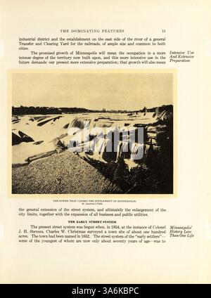 A 1917 urban planning document outlining the development of Minneapolis ...