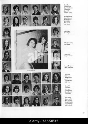 The 1974 'Wizard' yearbook from Edison High School details the 1973-1974 academic year ...