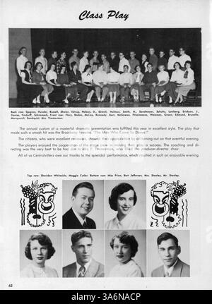 The 1950 Centralian yearbook details student achievements, faculty profiles, athletic results ...