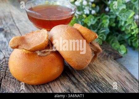 Collection of cheeses, rennet cheese smoked suluguni made from cow's ...