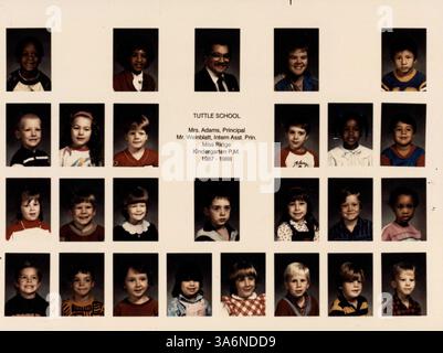 This 1988 yearbook features class photos from Tuttle Elementary ...