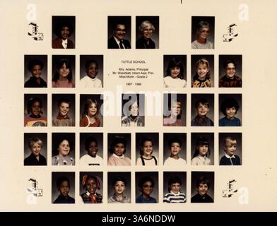 The 1988 Tuttle Elementary yearbook contains class photos from the 1987 ...