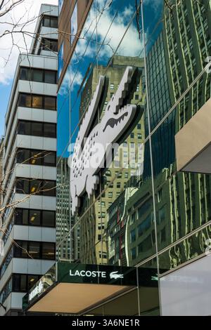 Lacoste flagship store at 575 5th Ave., New York City, 2025, USA Stock ...