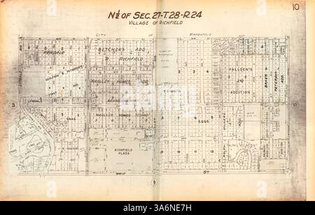 This 1952 atlas provides detailed maps of Richfield, highlighting ...