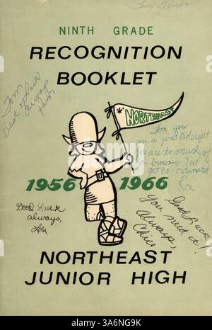 The 1966 yearbook from Northeast Junior High recognizes the ninth-grade ...