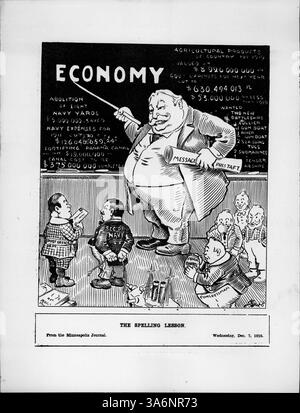 A political cartoon depicting President Taft shaking hands with a ...