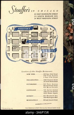 The Stouffer's Luncheon Menu is a bi-fold menu printed on white ...