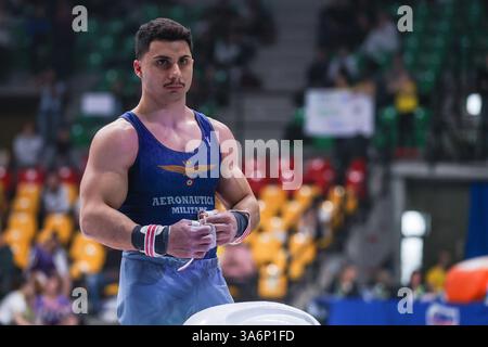 Andrea Russo of AS GIN Civitavecchia seen during Artistic Gymnastics ...
