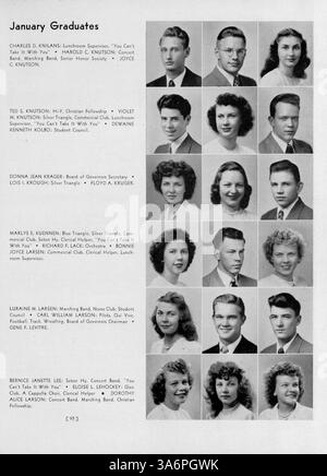 This 1946 Sagamore yearbook from Roosevelt High School documents ...