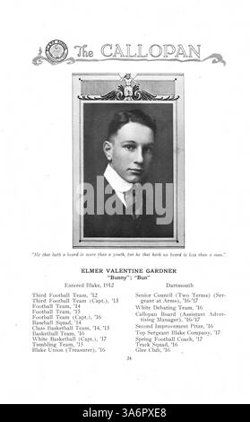 The 1917 edition of Blake School's 'Callopan' yearbook includes ...