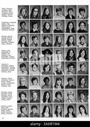 This junior high school yearbook documents the students, teachers ...