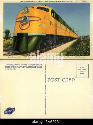 The Chicago and North Western Railway 400 parlor car was a luxurious ...