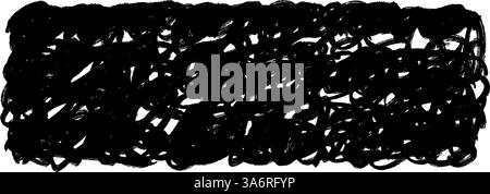 Scribbled brush black banner vector grunge Stock Vector Image & Art - Alamy