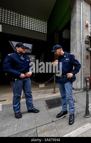 Polizia sul luogo della sparatoria di ieri sera in Corso Garibaldi ...